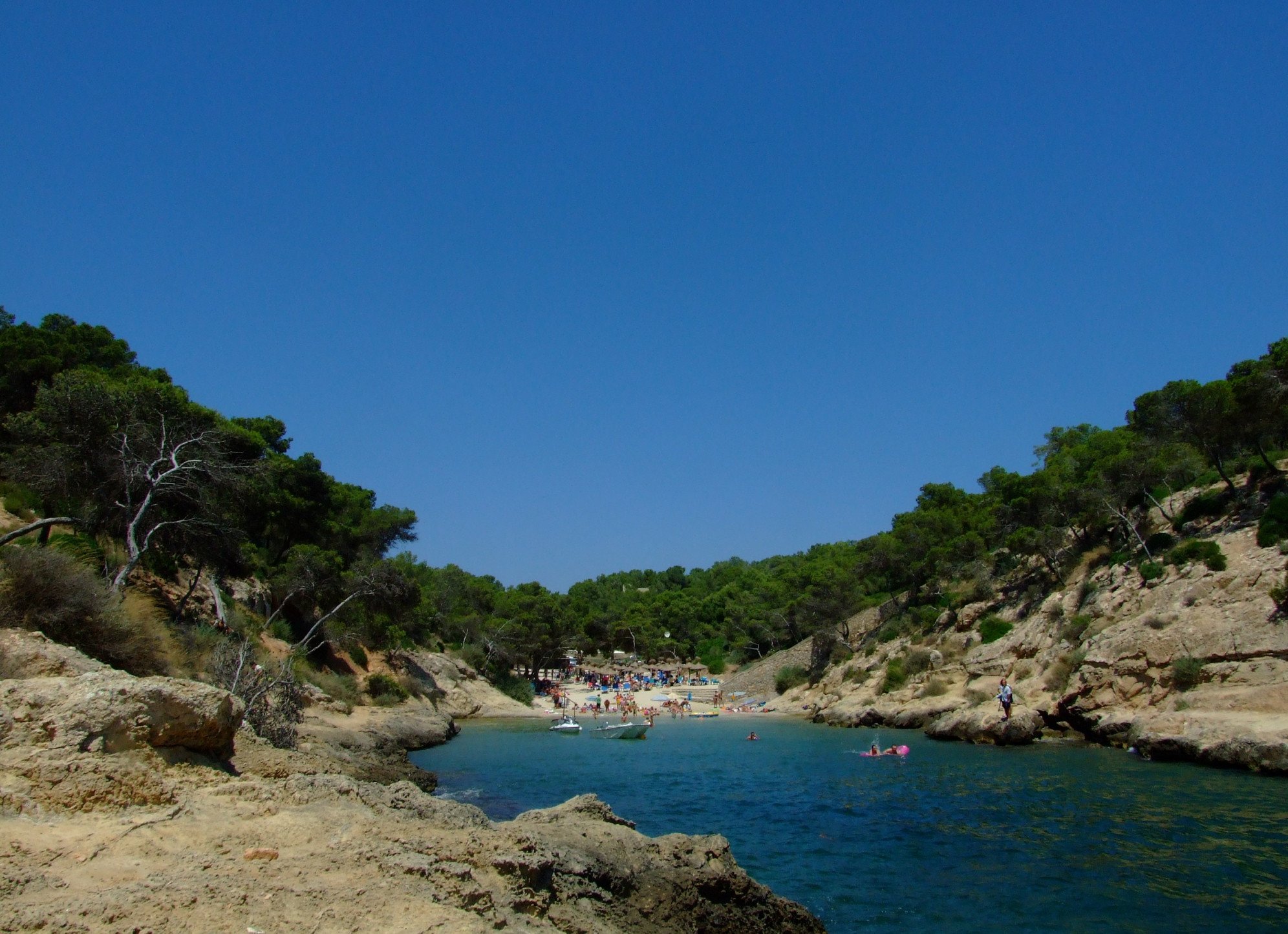 Playa Cala Falco en Manacor, Islas Baleares / Isla de Mallorca