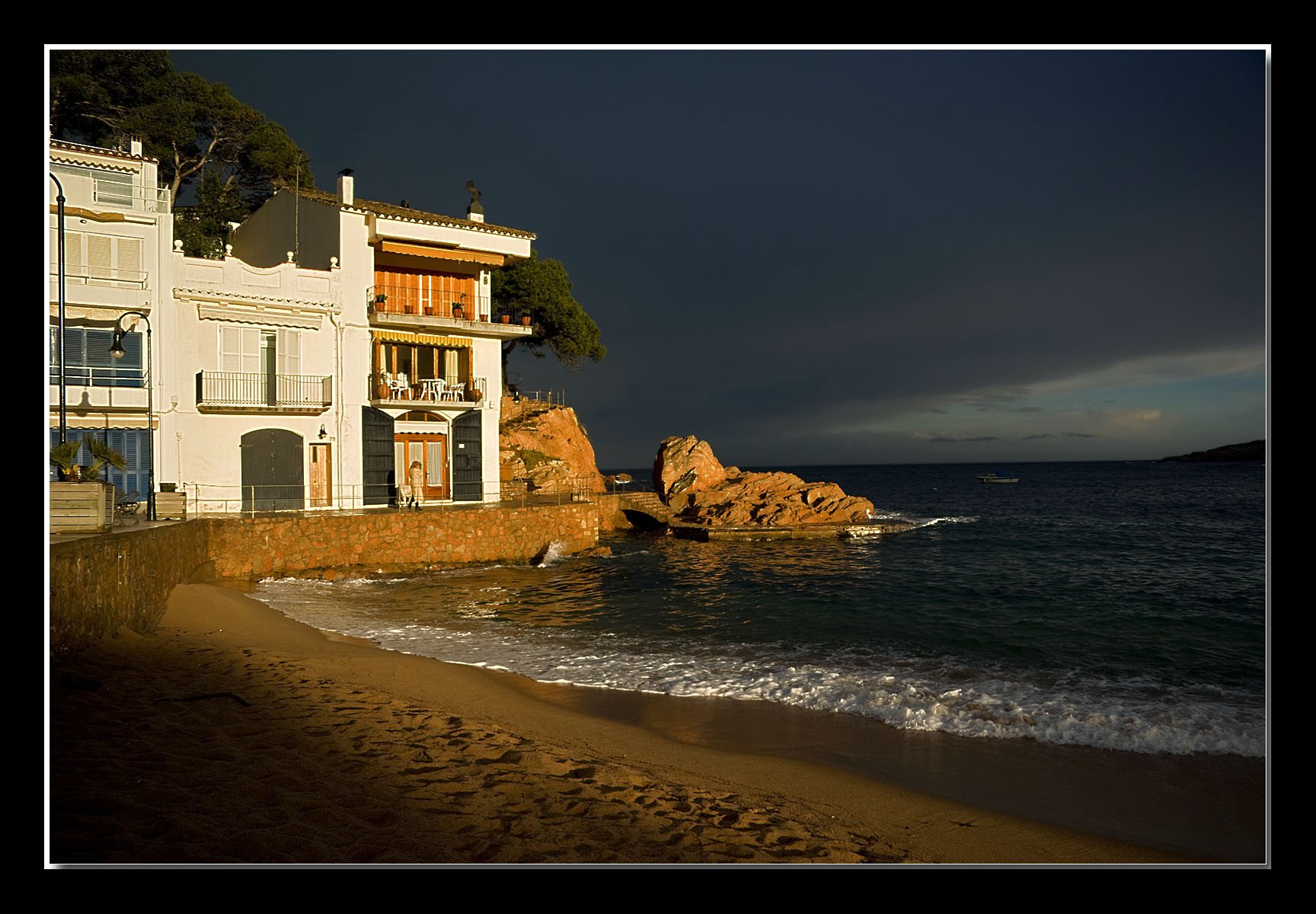 Playa Tamariu en Palafrugell, Girona