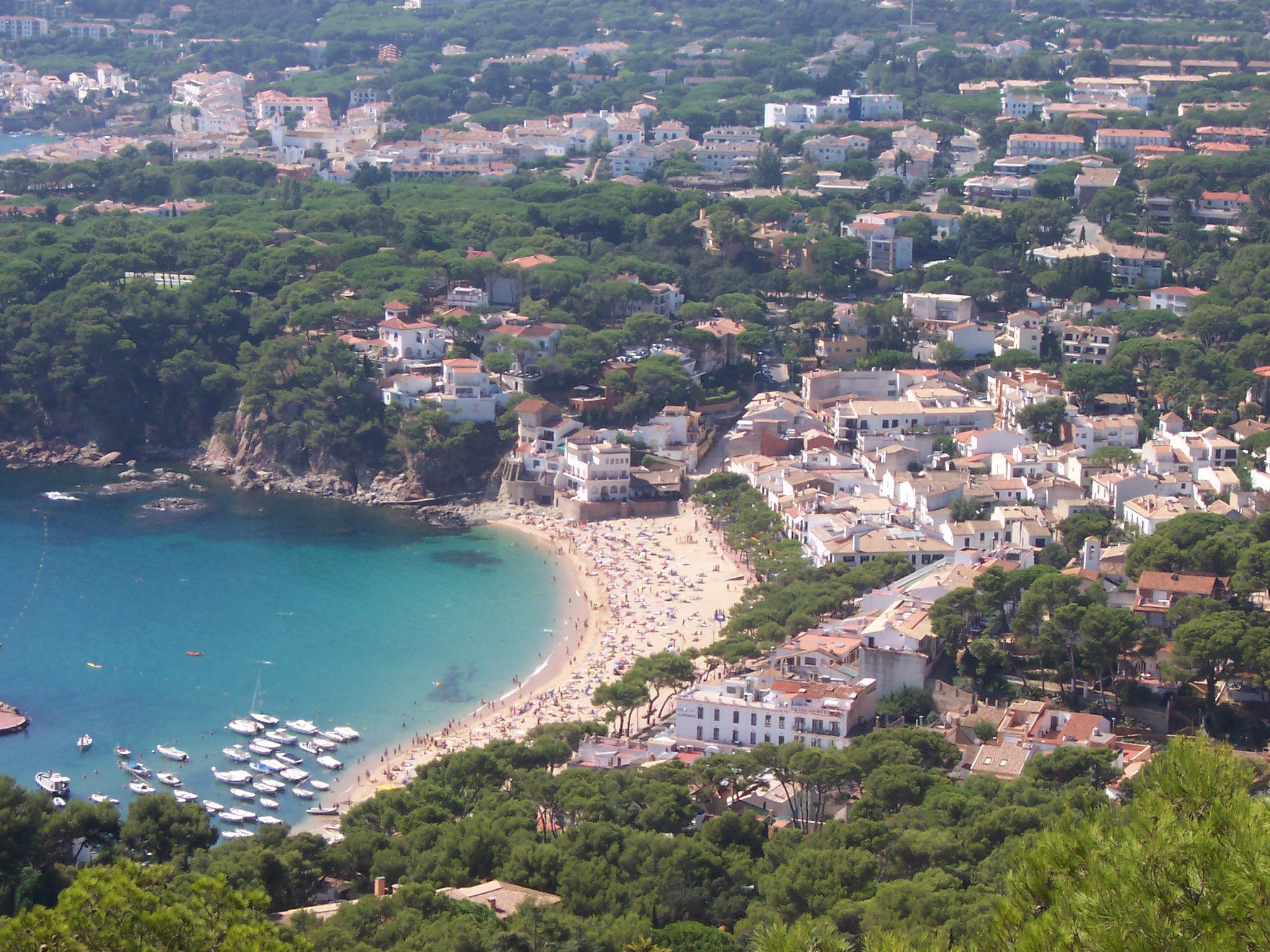 Playa Llafranc en Palafrugell, Girona