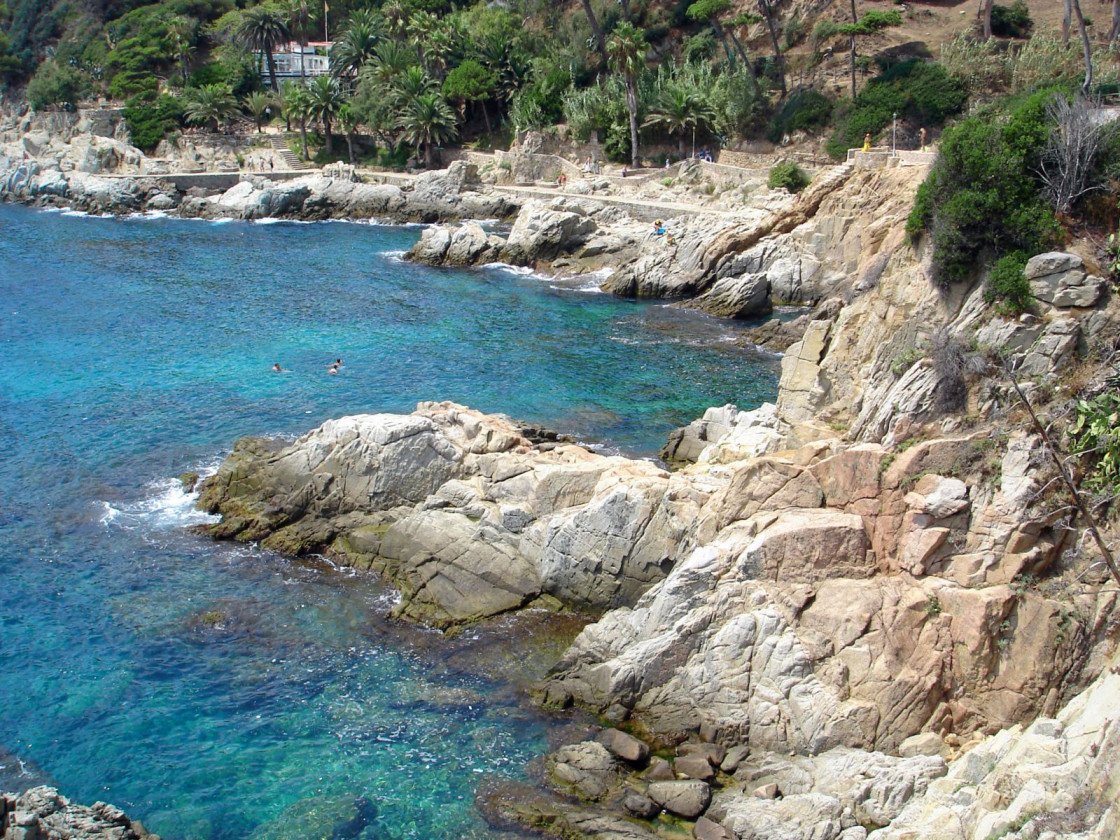 Playa Cala Banys en Lloret de Mar, Girona