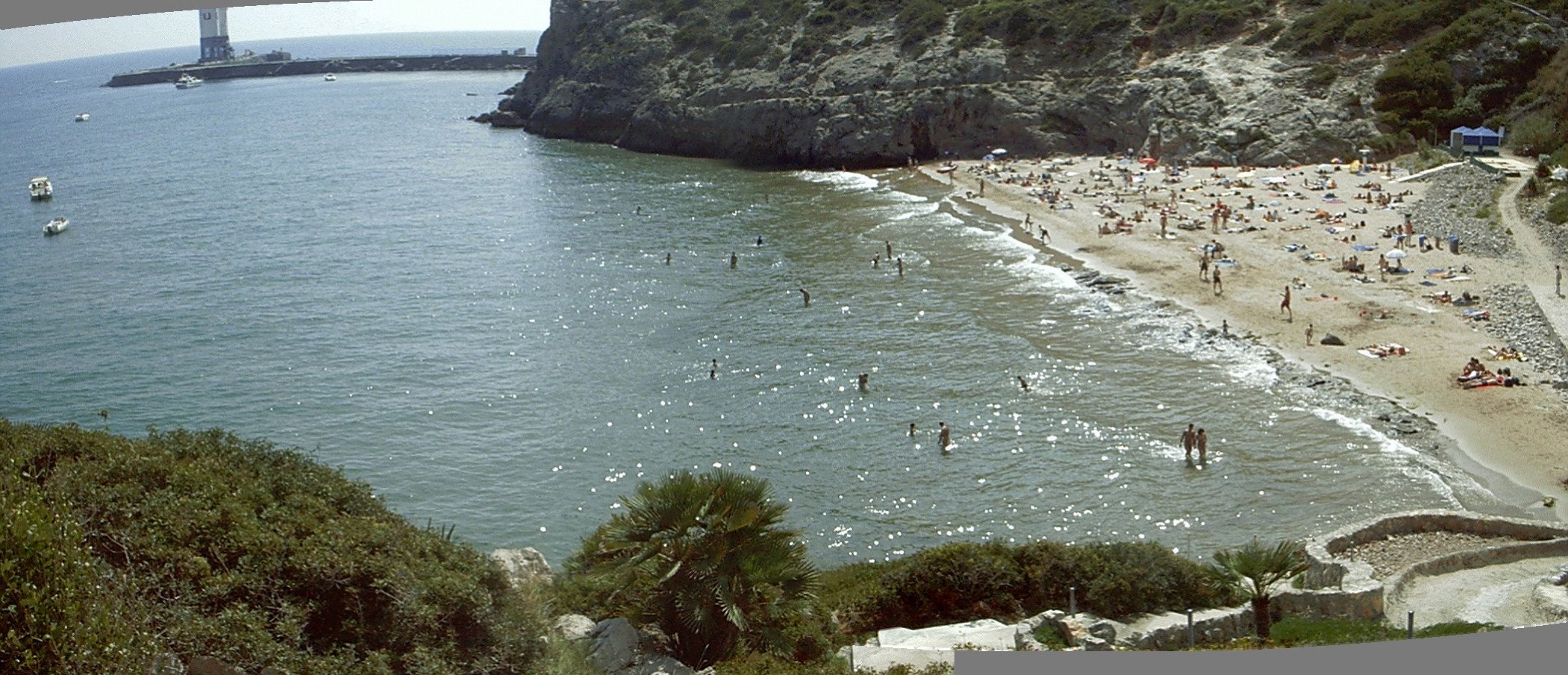 Playa Els Balmins en Sitges, Barcelona