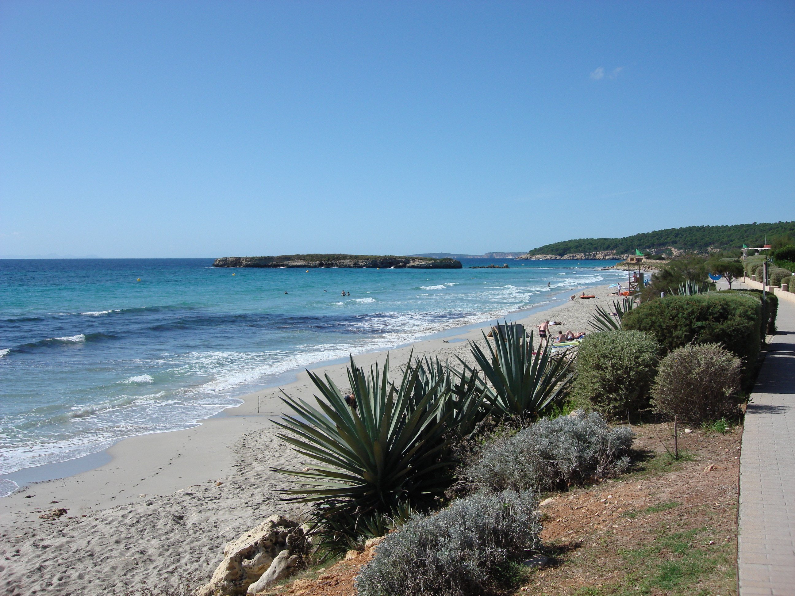 Playa Sant Tomas en Es Migjorn Gran, Islas Baleares / Isla de Menorca